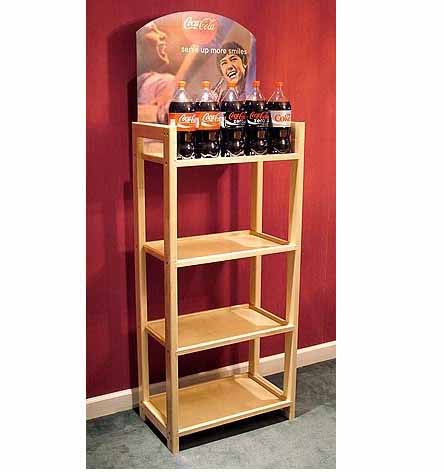 Permanent Open Design Wood Rack Display - JH Dunning