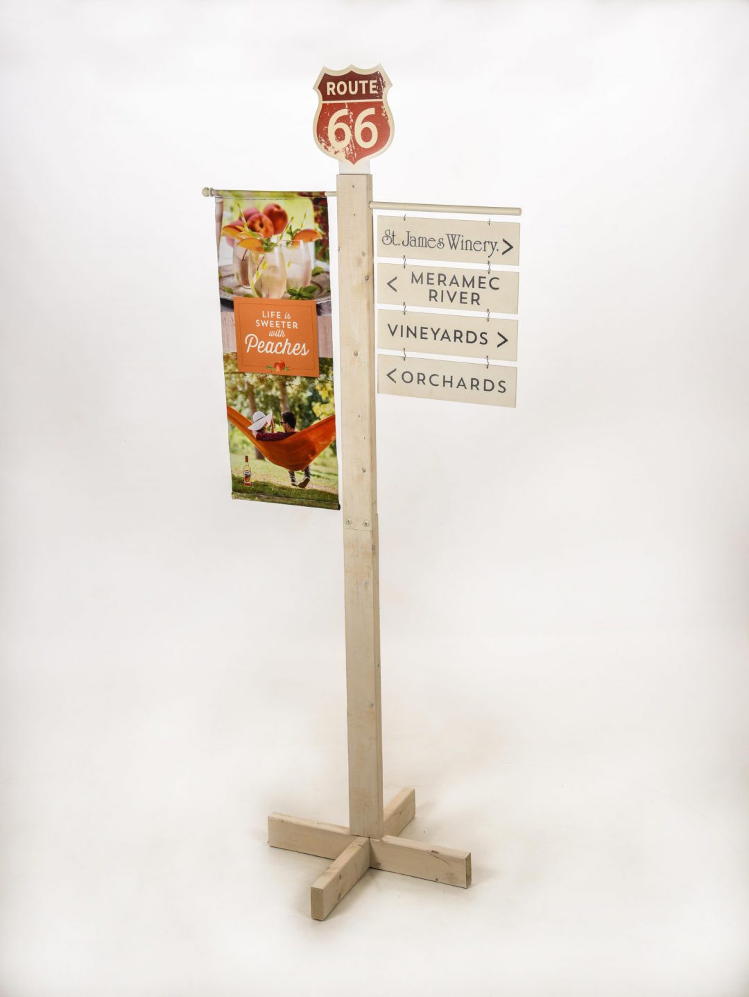 Digitally Printed Case Stack Pole - Dunning Displays